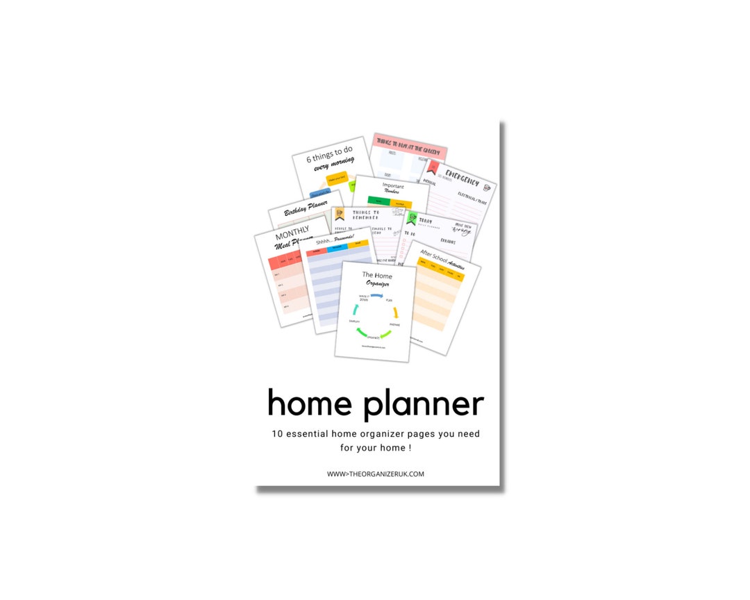 Home Organiser Bundle Home Planner Home Binder Daily Planner Grocery ...
