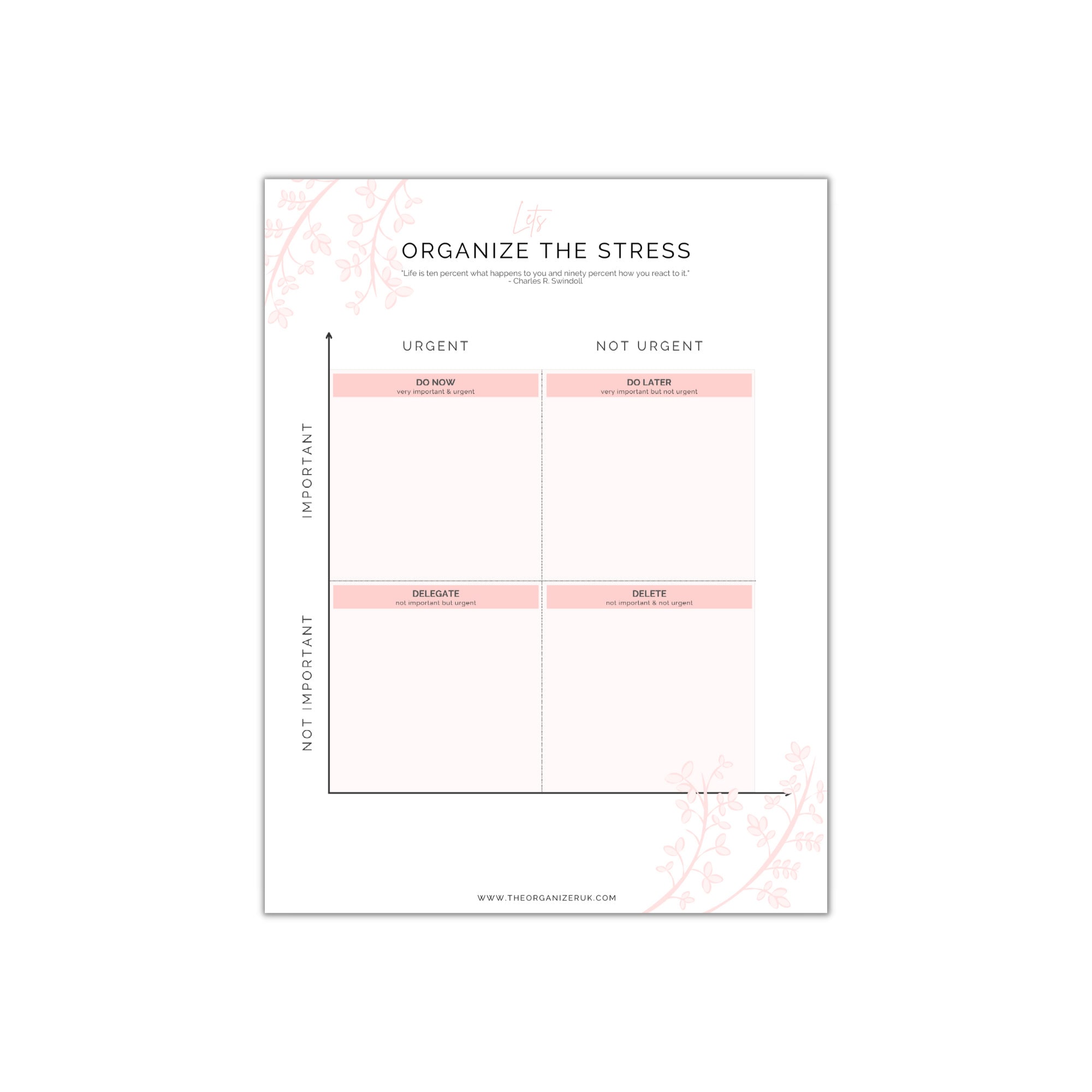 Organise the Stress Planner Wellness Planner Self Care Planner Teen ...
