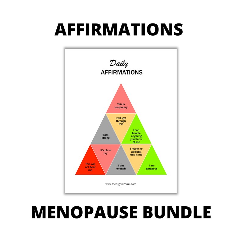 The Peri Menopause Tracker Pack Menopause Symptom Tracker Menopause Bundle - Etsy