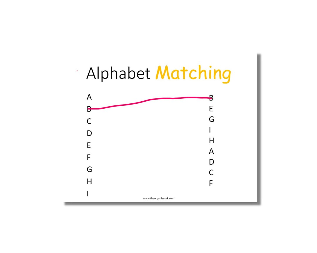 ABC Matching Game Learning Game Educational Abc Learning Homeschooling ...