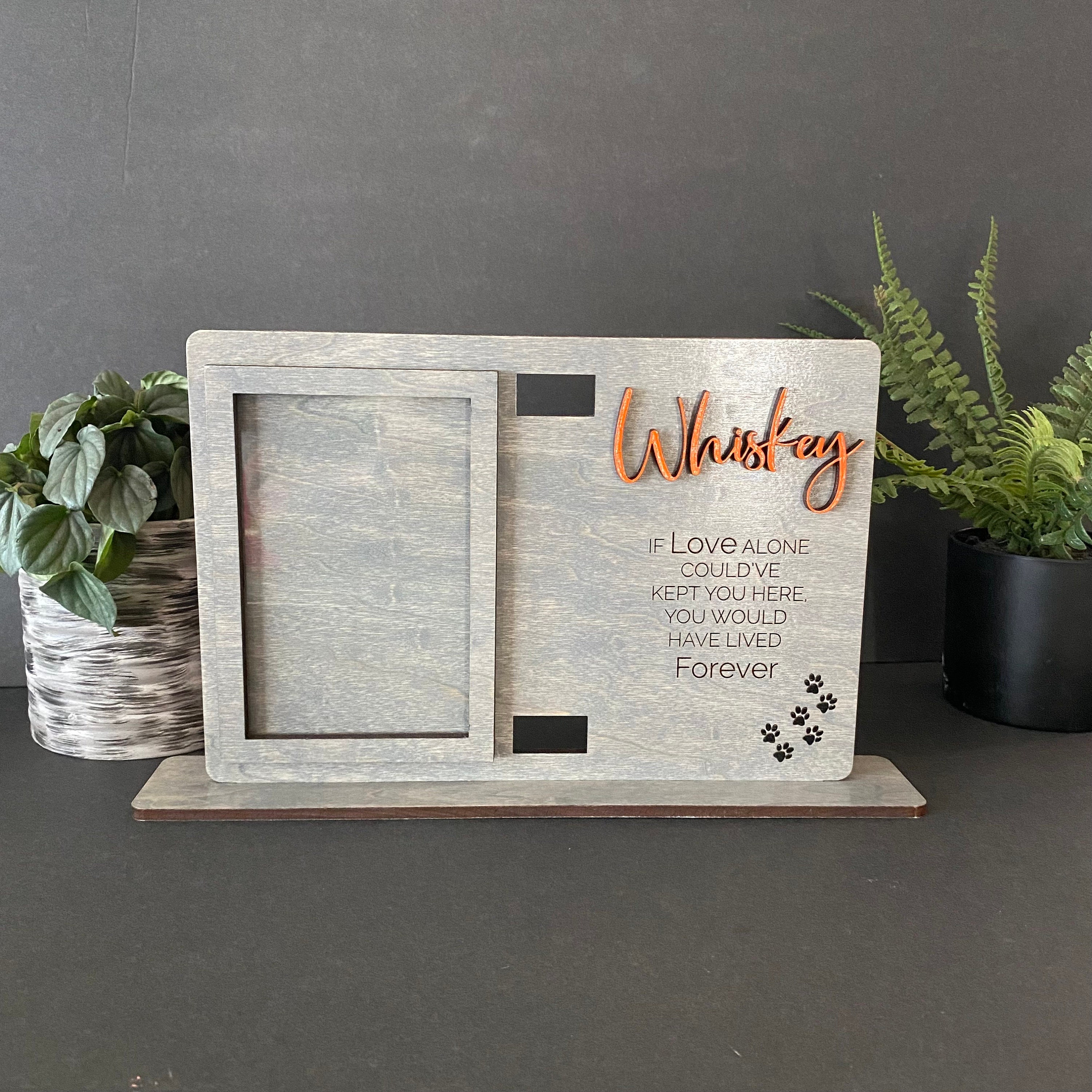 Pet Loss Gift | Memorabilia | Personalized Pet Frame With Collar ...