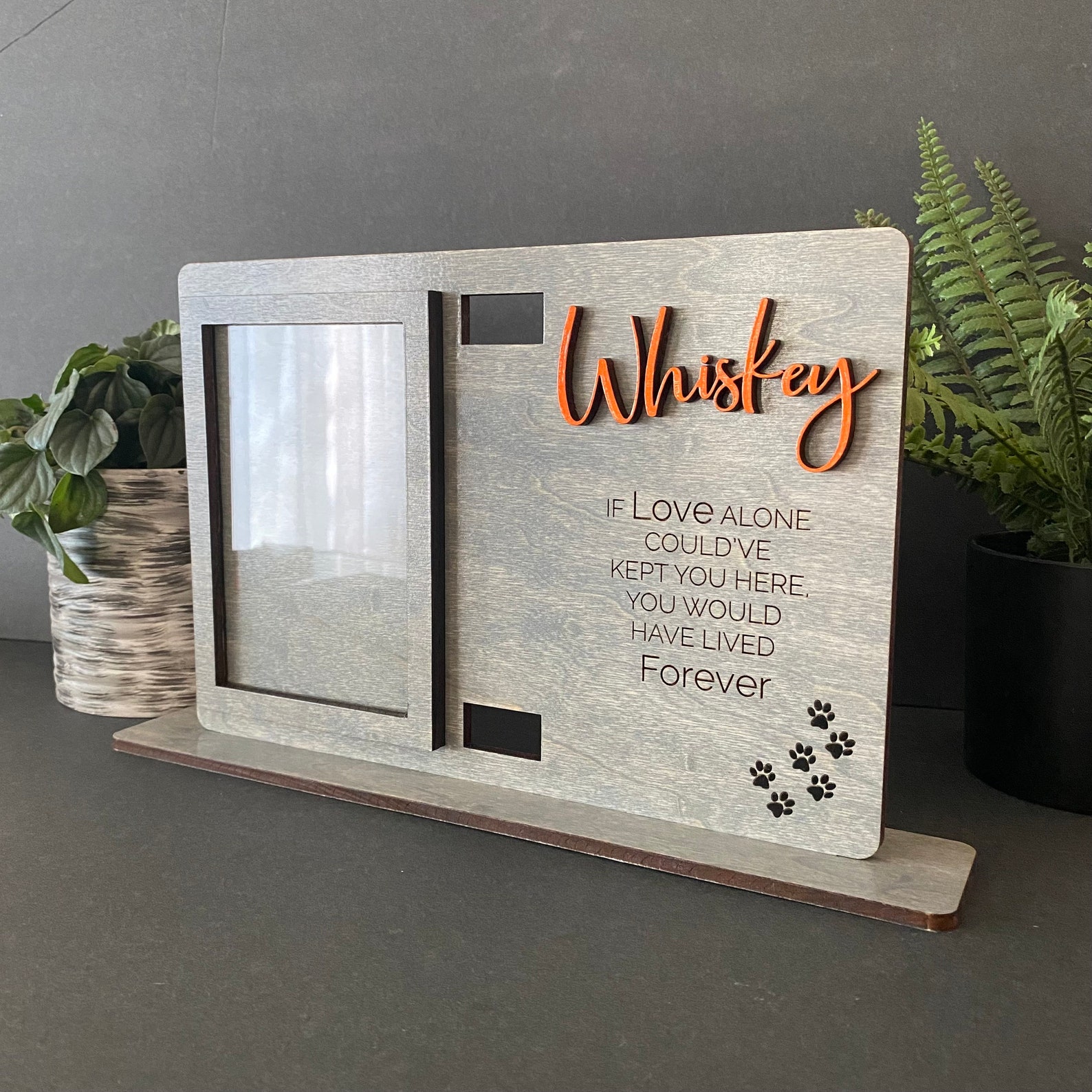 Pet Loss Gift | Memorabilia | Personalized Pet Frame With Collar ...