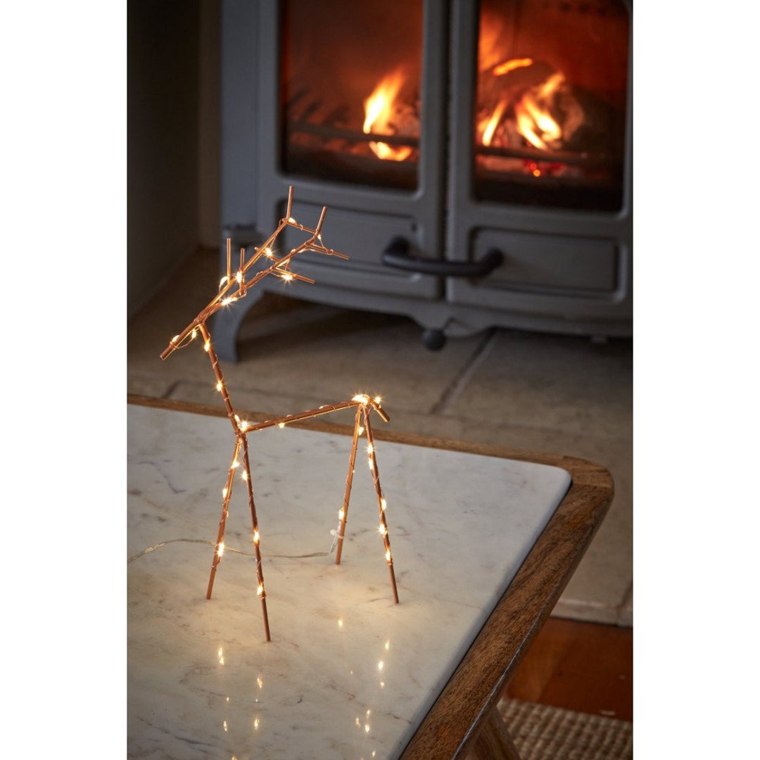 CHRISTMAS Freestanding LED Light up Battery Operated Large Deer in ...