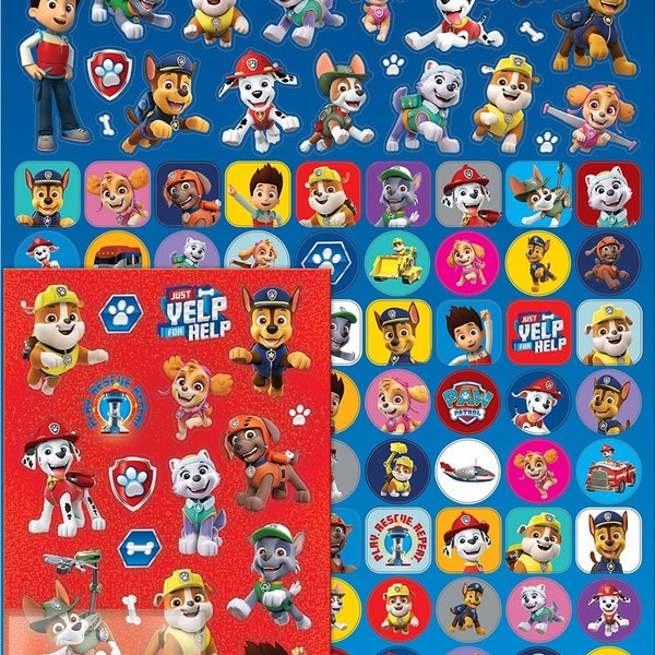 Paw Patrol Stickers - Etsy