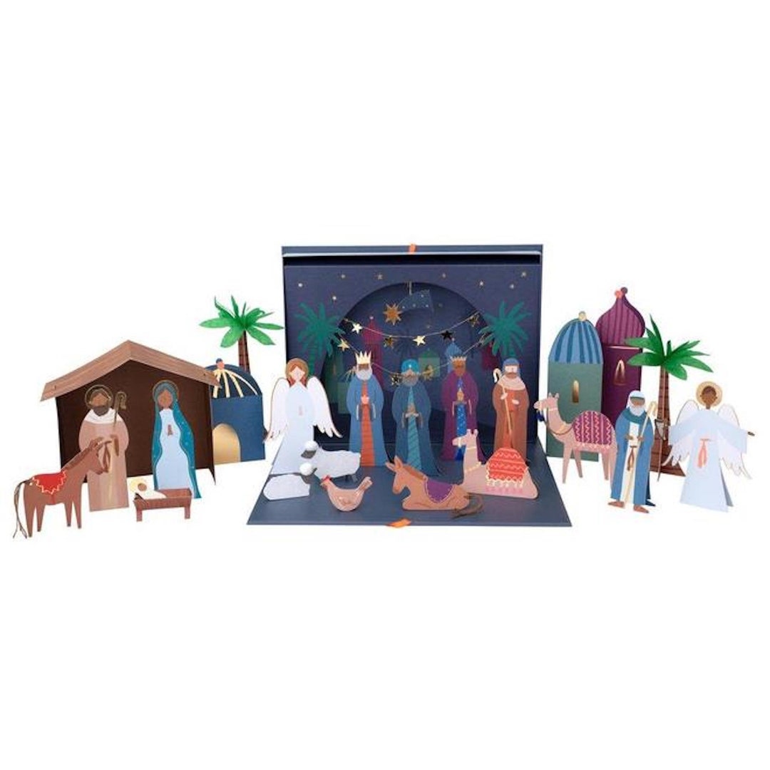 CHRISTMAS Nativity Paper Craft Advent Calendar - Etsy UK