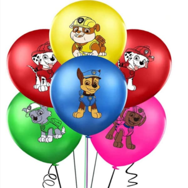 Paw Patrol Balloons - Etsy Australia