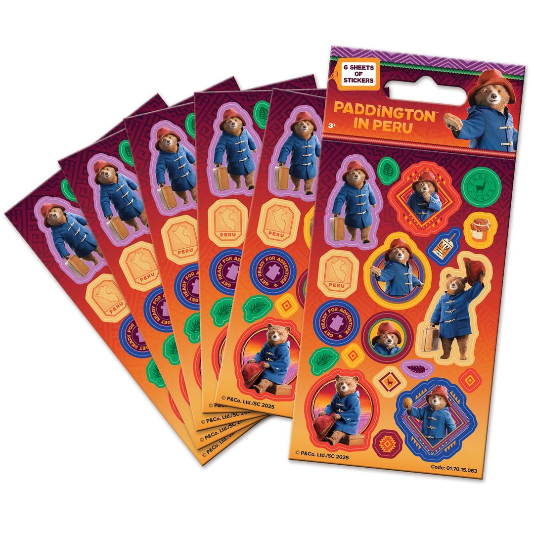 Paddington in Peru the Movie Party Stickers Perfect for Loot Bag ...