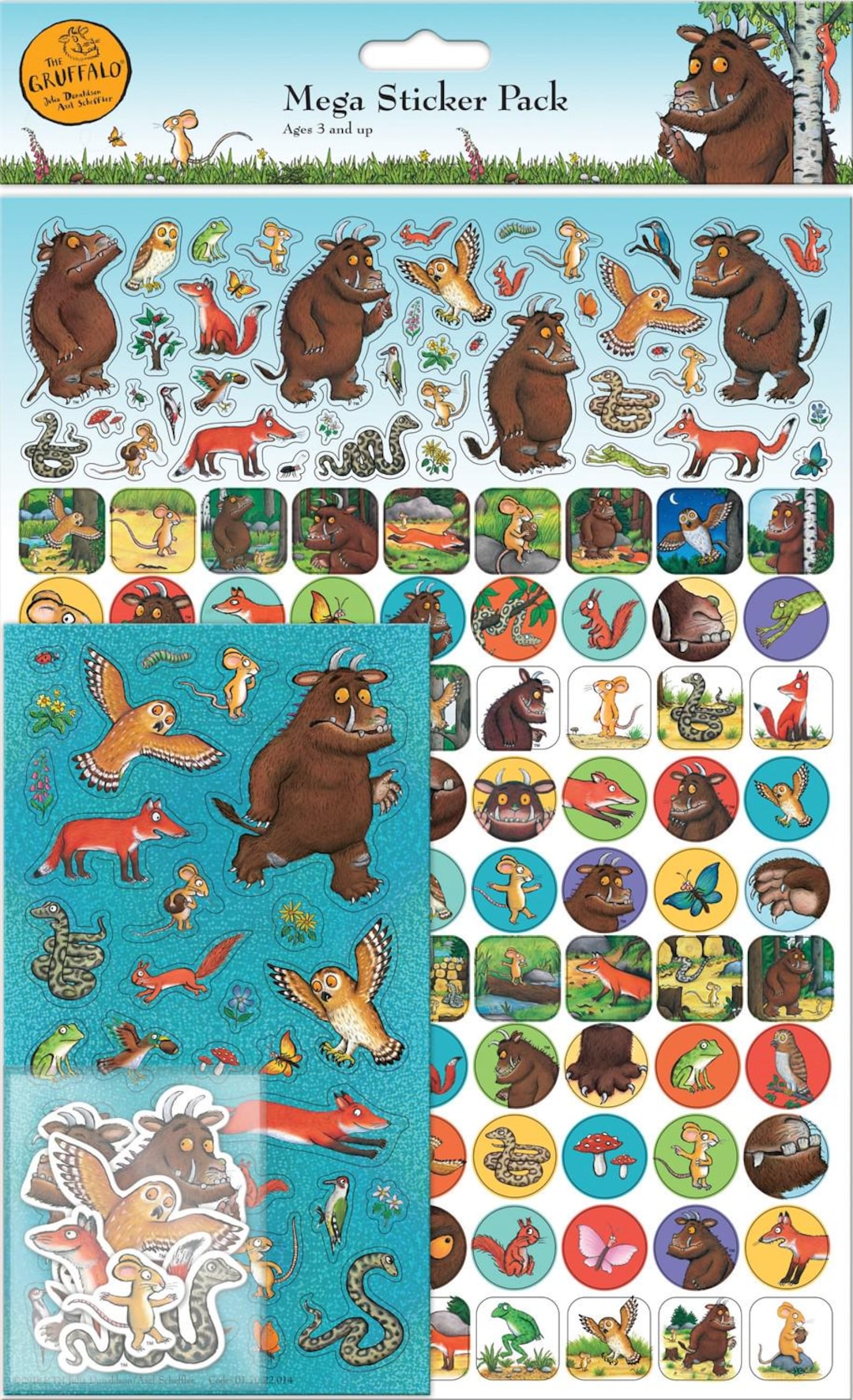 The Gruffalo Mega Pack of Stickers, Loads of Different Stickers A4 Size ...