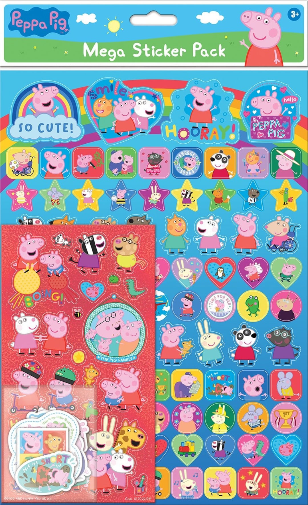 PEPPA PIG Mega Pack of Stickers, Loads of Different Stickers A4 Size - Etsy