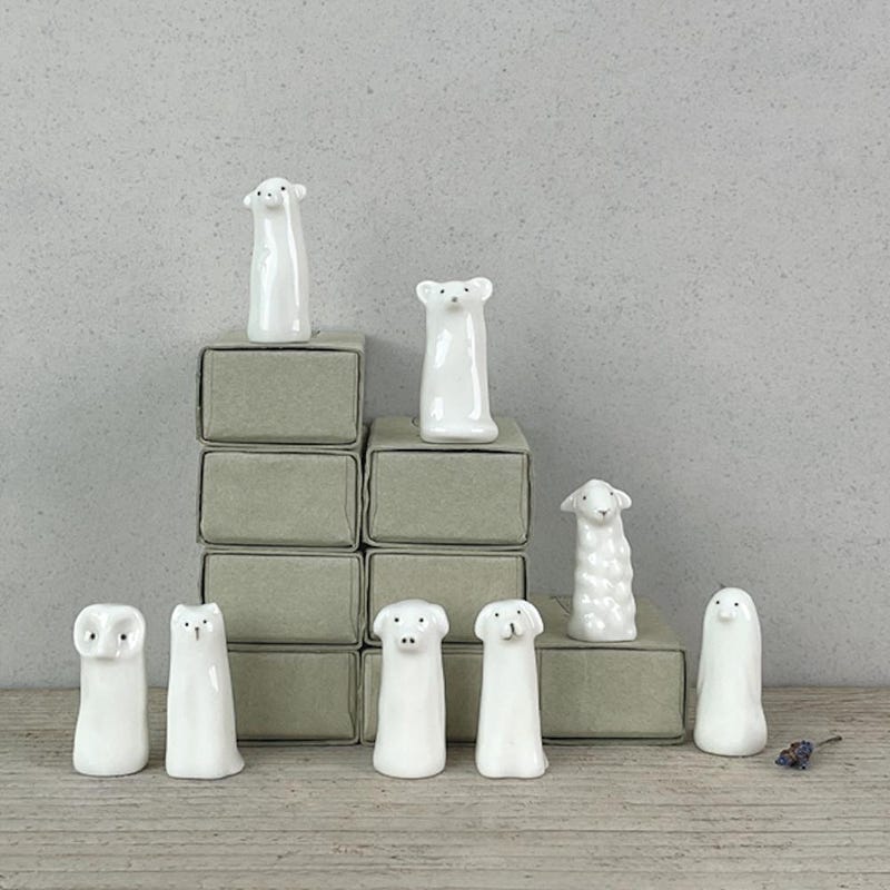 Porcelain Animals - Etsy