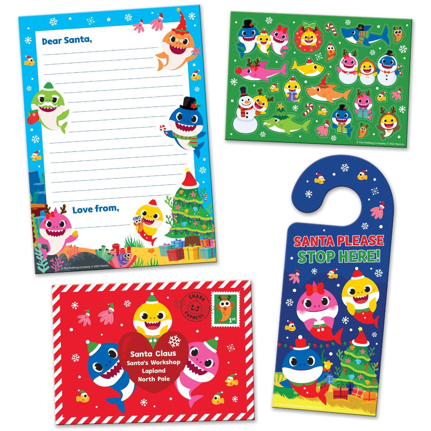 BABY SHARK Christmas Letter to Santa Pack - Etsy