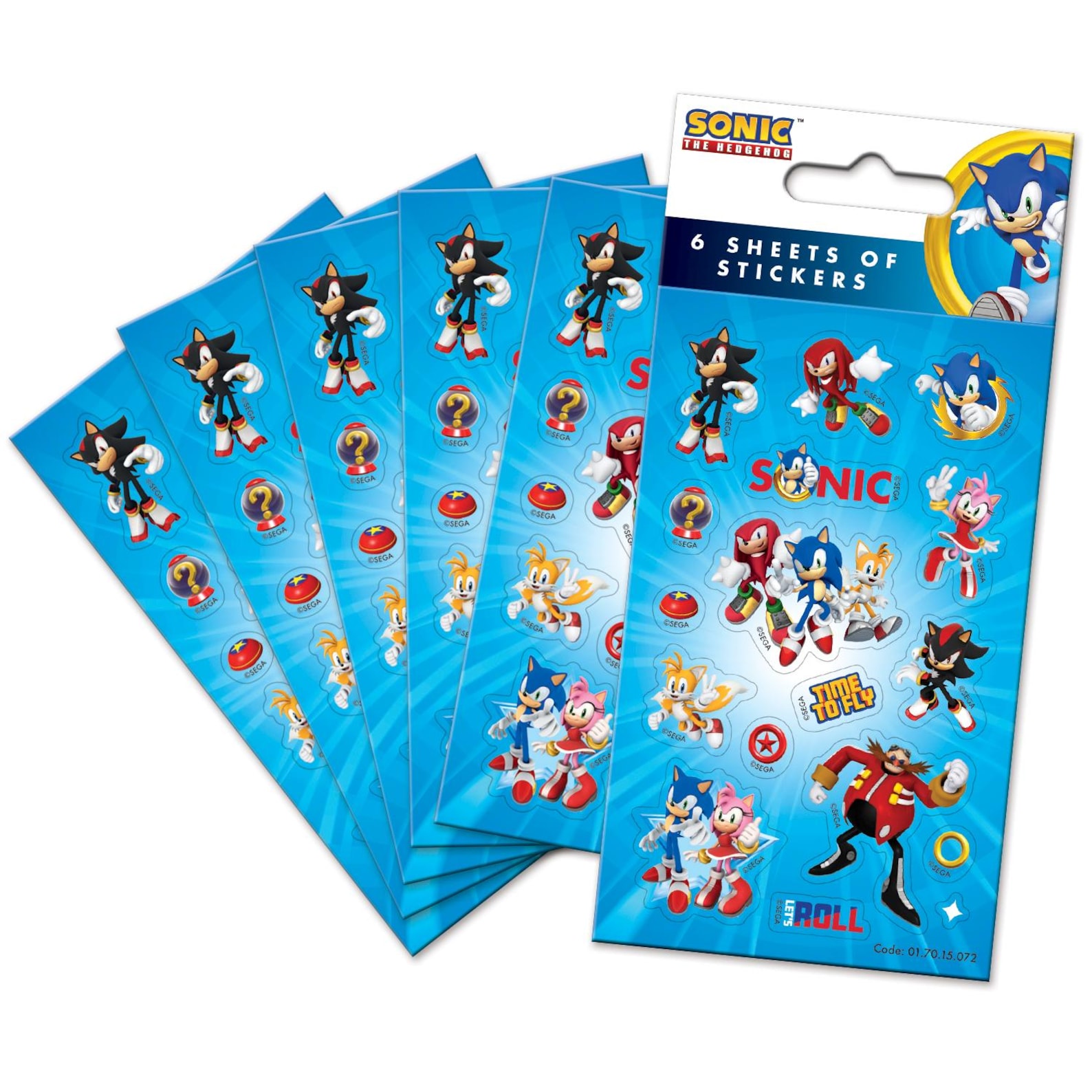 Sonic the Hedgehog Party Stickers, Loot Bag Fillers (6 Sheets) - Etsy