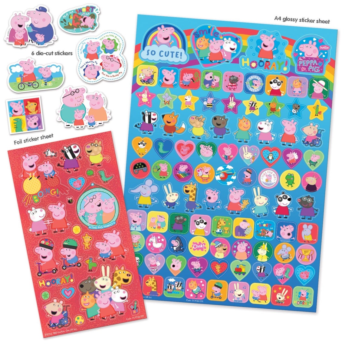 PEPPA PIG Mega Pack of Stickers, Loads of Different Stickers A4 Size - Etsy