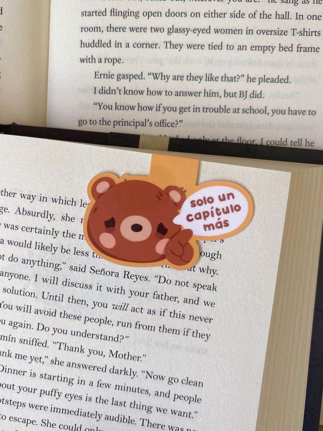 Tired Osito Magnetic Bookmark - Spanish - Bookish - Book Lover ...