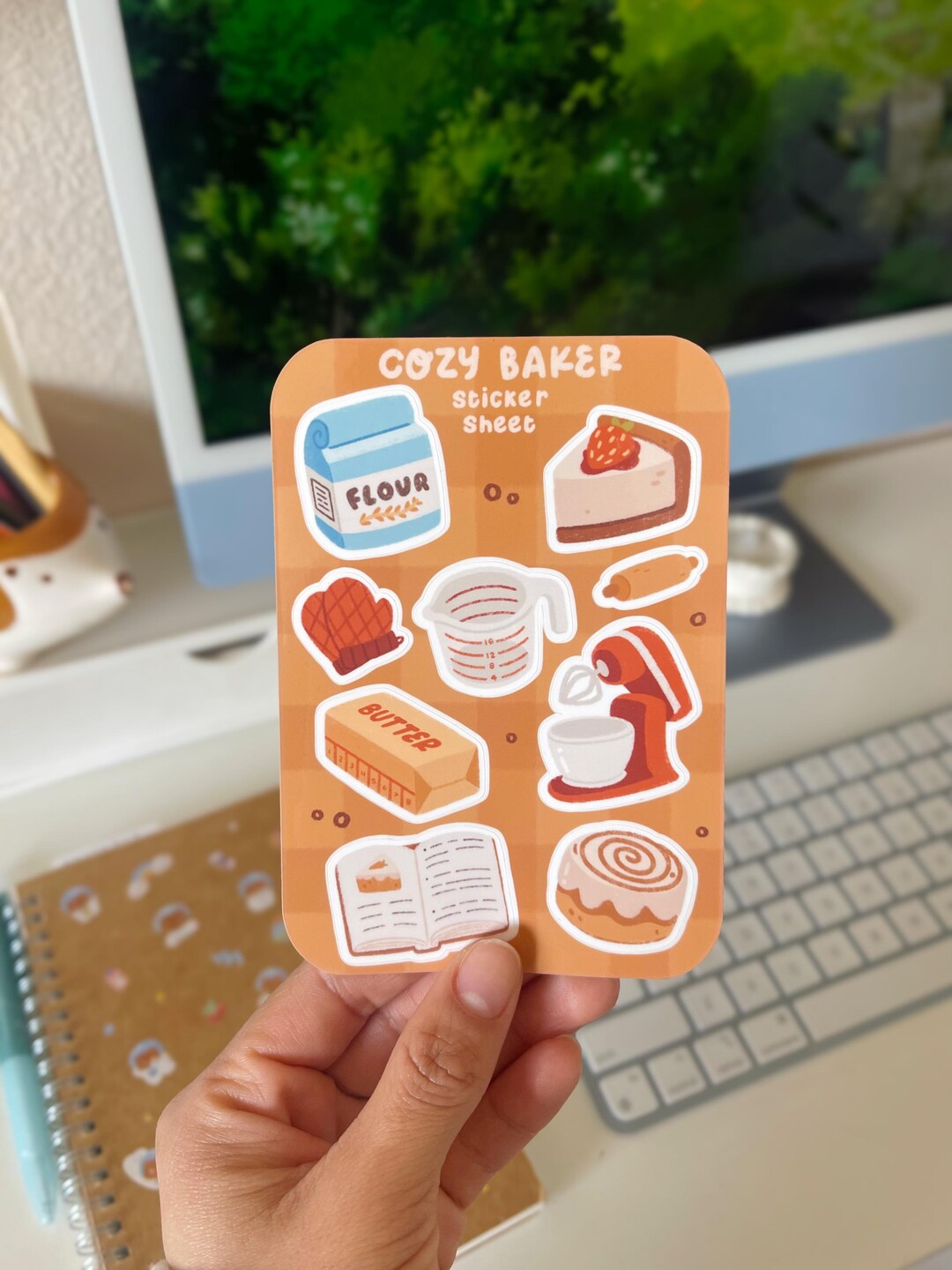 Baking Sticker Sheet - Journaling Sticker Sheet - Bakery Sticker ...