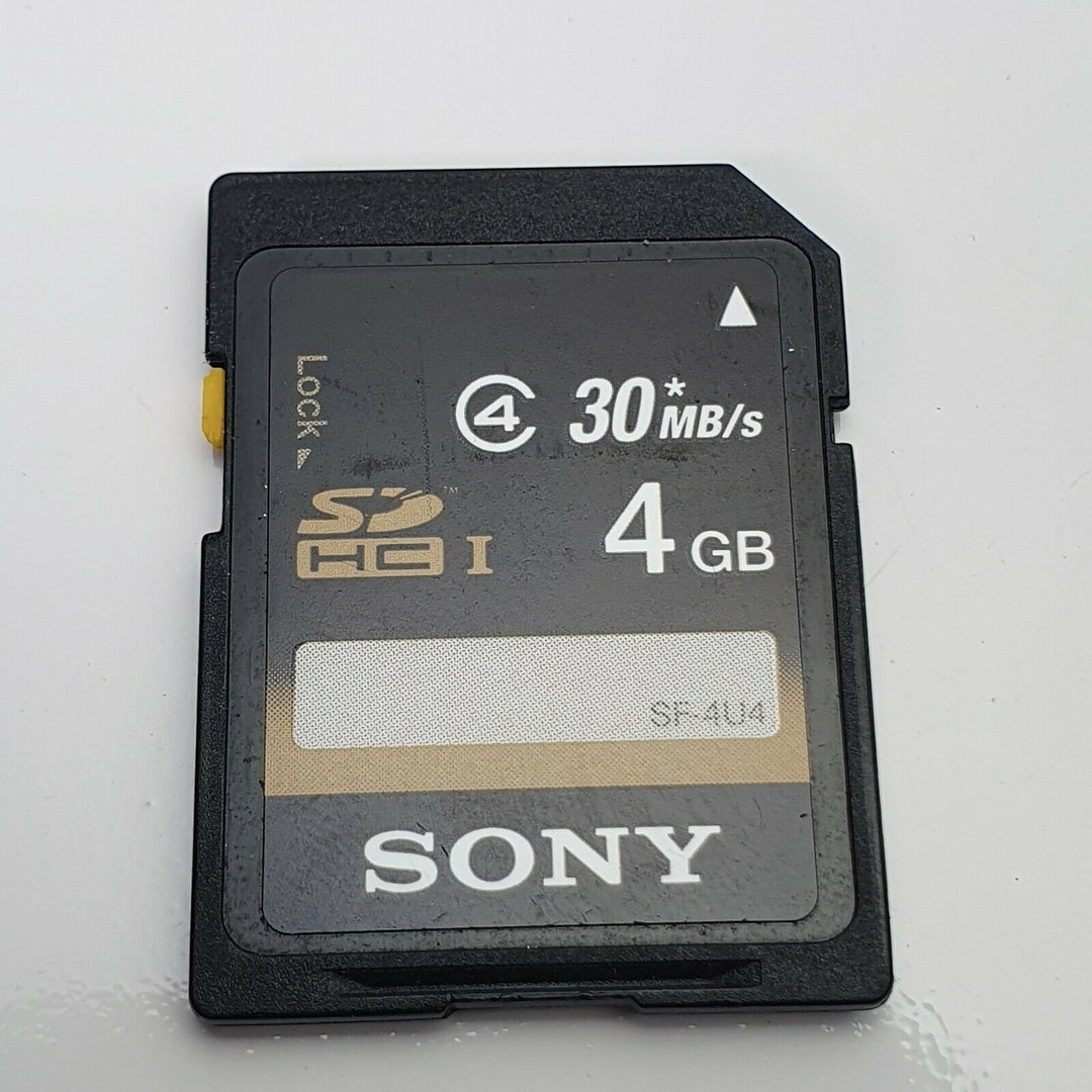 Genuine Original Sony SD Card 4GB Class 4 30mb/s Memory Card SDHC I SF ...