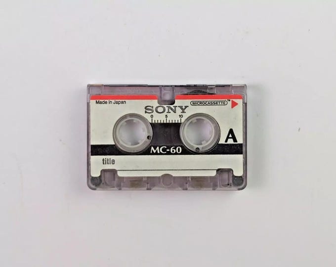 Vintage Sony MC-60 Microcassette Tape Dictation Tape - Japan - Etsy