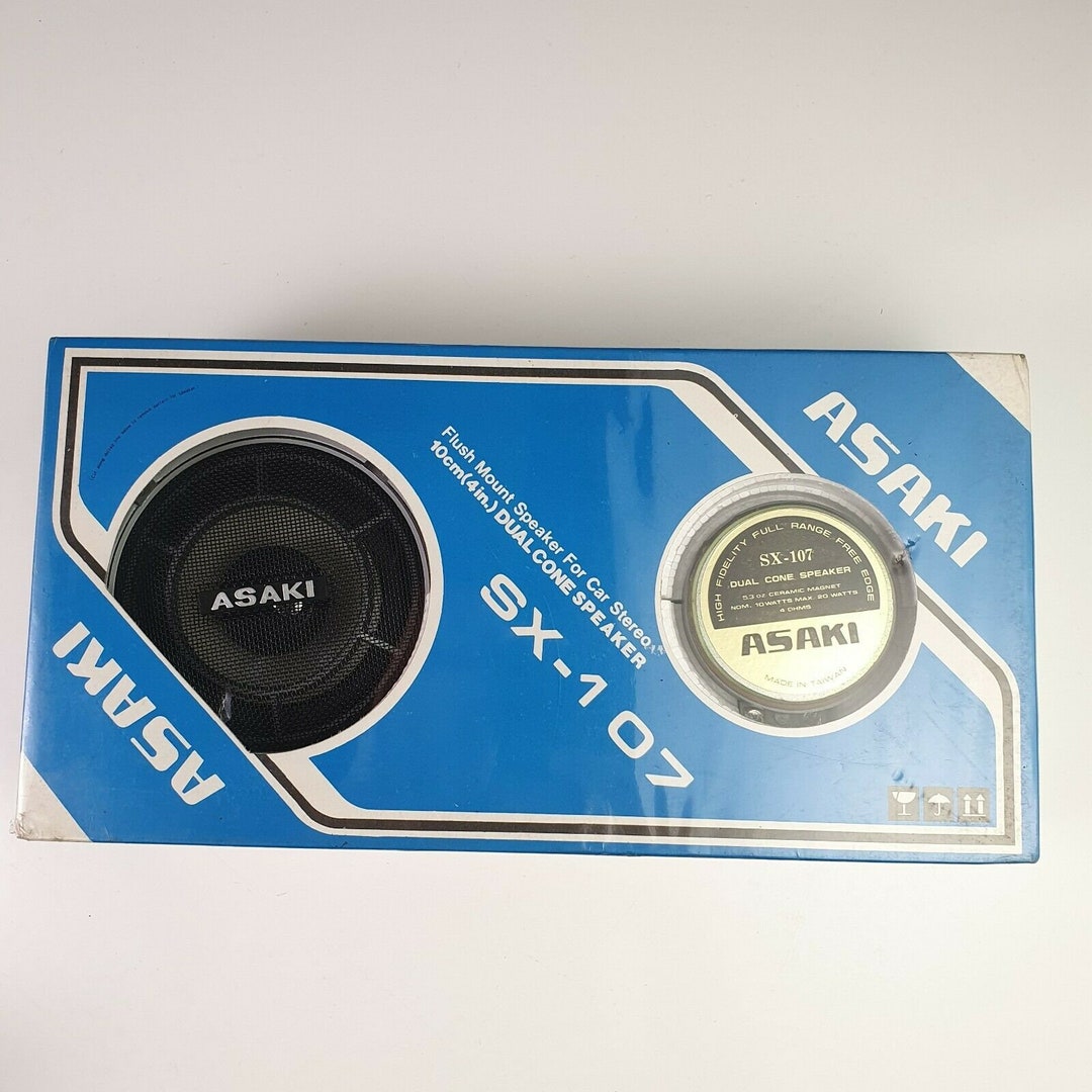 New Vintage ASAKI SX-107 Flush Mount Speaker for Car Stereo Made in ...