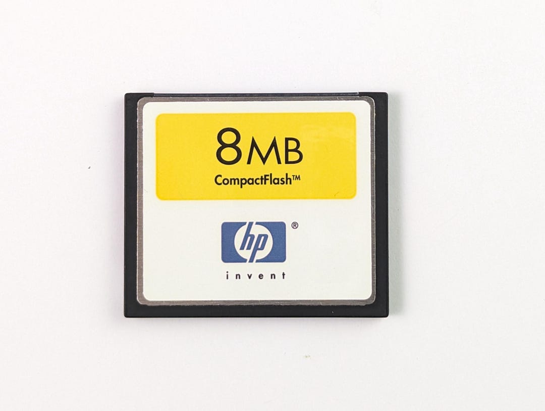 Rare Vintage (2001) HP 8MB Compactflash Memory Card CF Card by HP ...