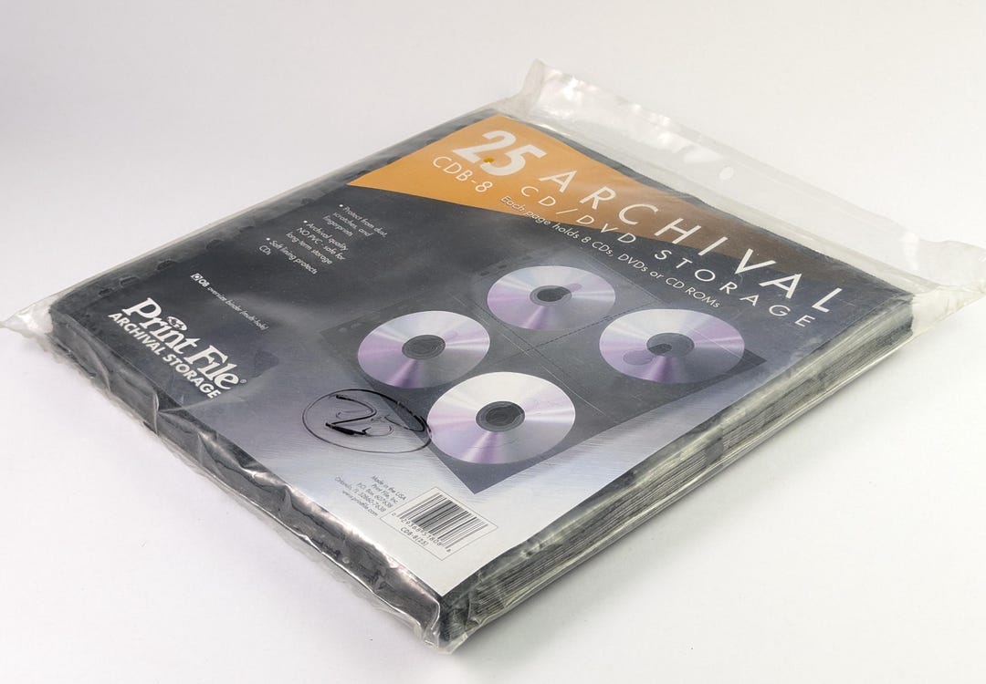 Printfile 25 Archival CD/DVD Storage CBD-8 for 200 Discs - Etsy