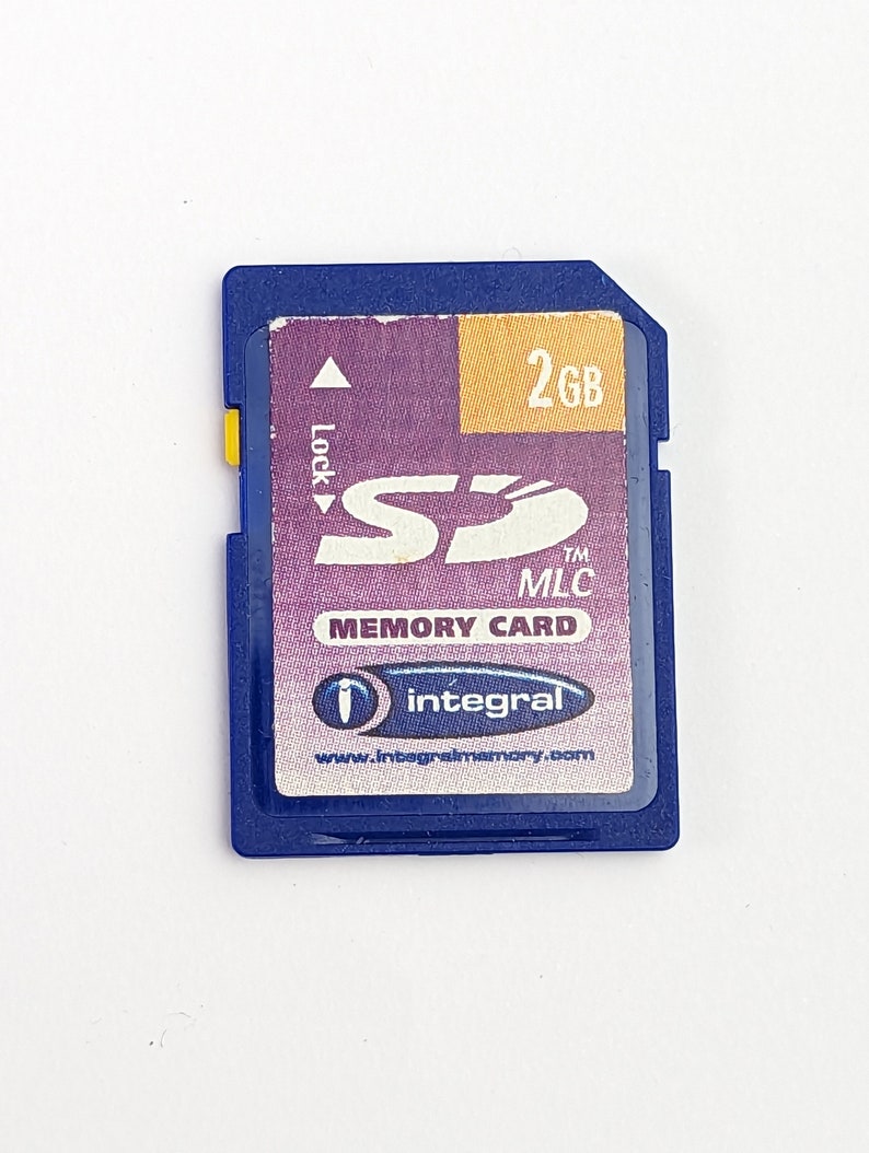 Vintage Integral 2GB SD Card SD-M02G Memory Card for Old Cameras - Made ...