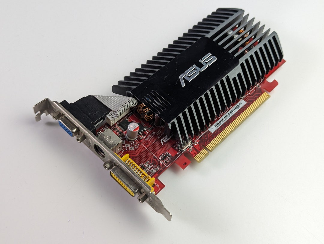 Vintage Asus ATI Radeon HD3450 Pci-e Video Card 256 Mb GDDR5 512bit DVI ...