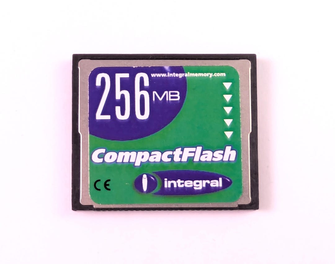 Vintage Integral Compactflash Card 256 MB CF Card - Made in Taiwan! - Etsy