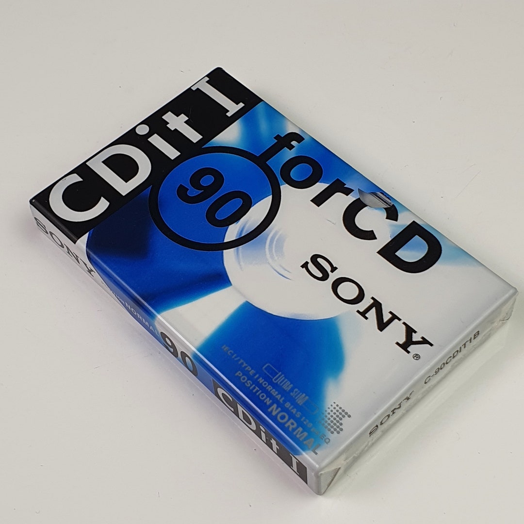 Rare Vintage Sony Cdit Blank Type I for CD 90 Min Ultra Slim - Made in E.C - Etsy
