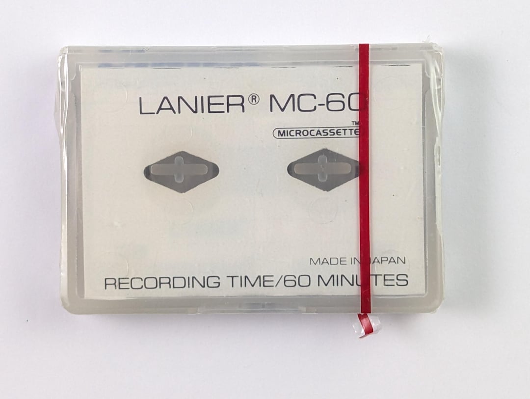 Vintage Lanier MC-60 Microcassette Blank Tape Dictation Tape Sealed ...
