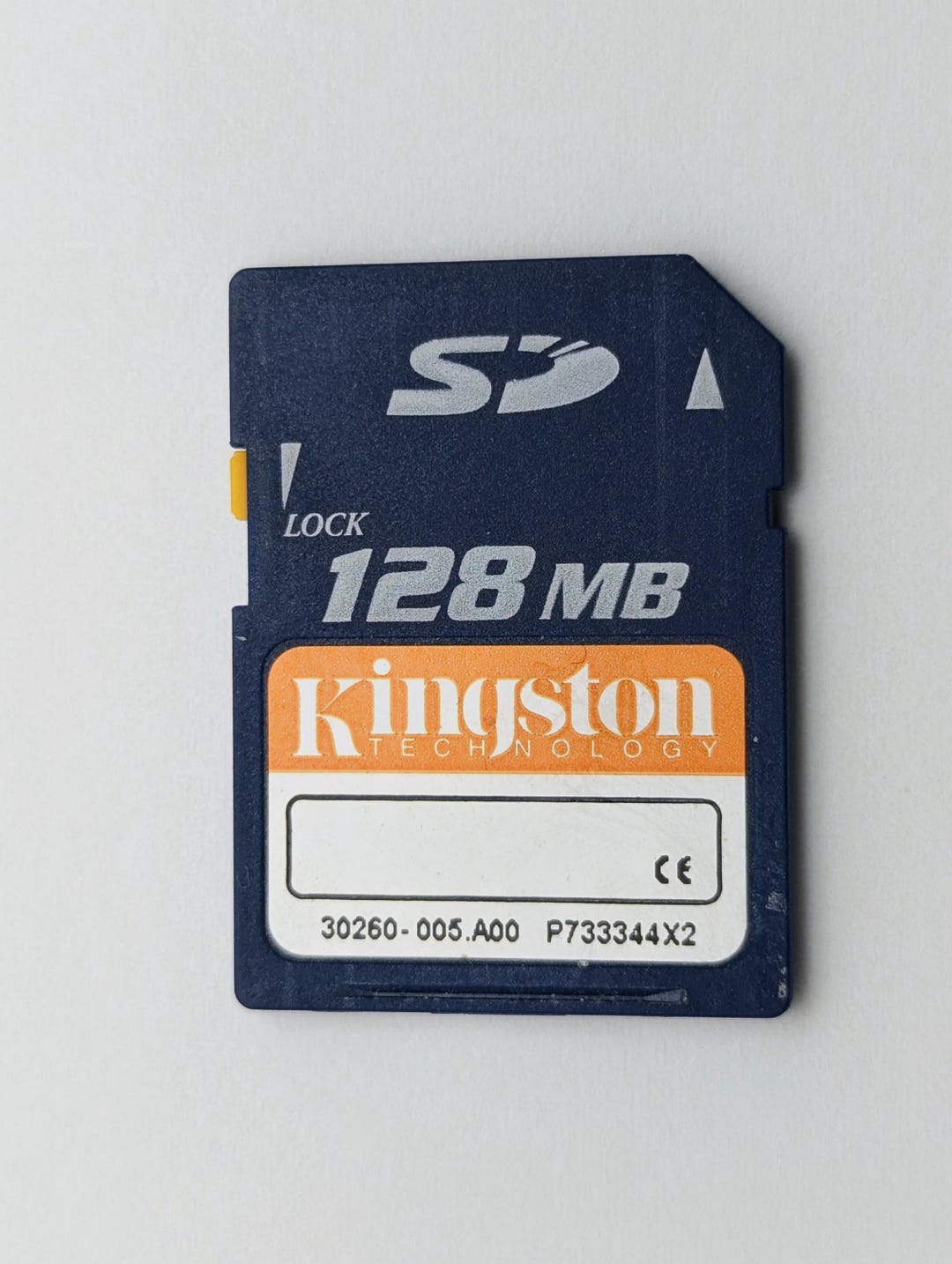 Vintage Kingston 128MB SD Card Memory Card for Old Cameras & Devices ...