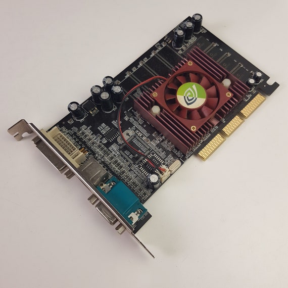 Vintage Nvidia Geforce FX5200 128 Mb DDR Video Card Retro AGP - Etsy