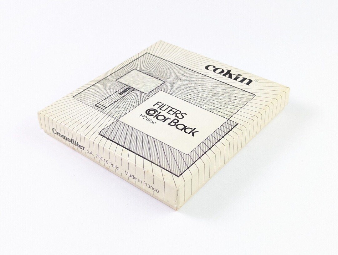 Vintage COKIN Color Back 192A Blue Photo Filter in Original Box Made in ...