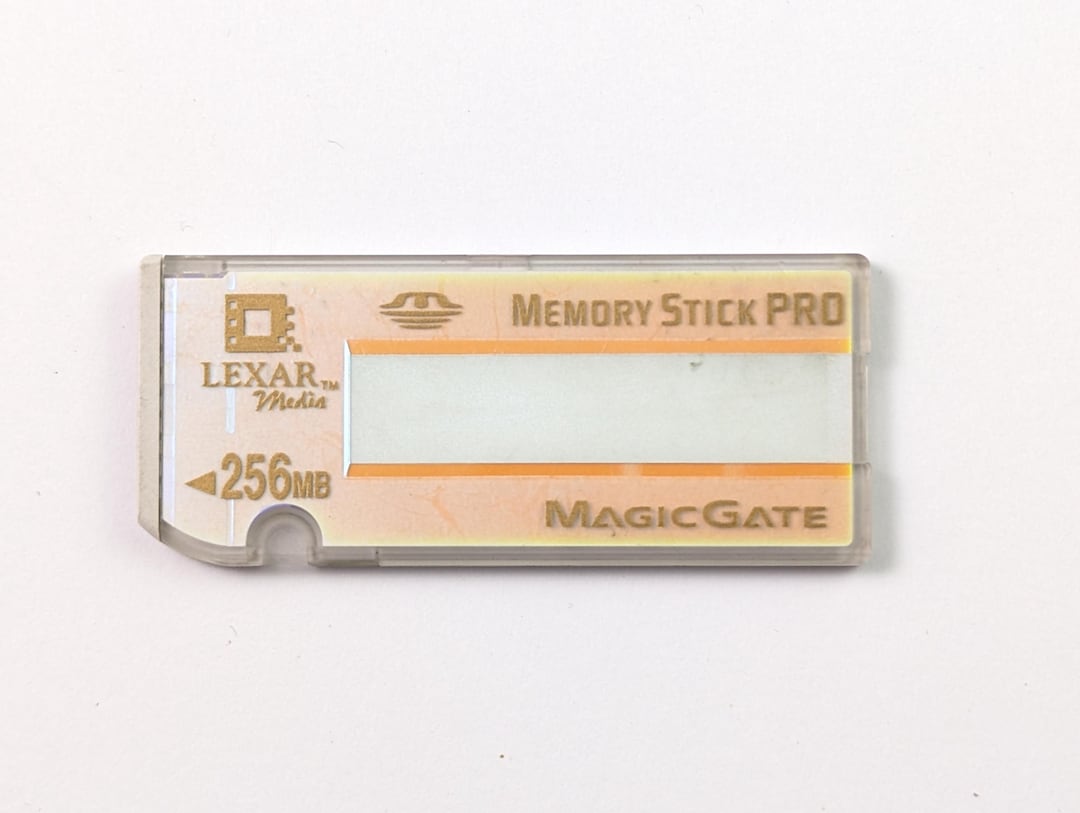 RARE! Vintage Lexar Media Memory Stick Pro Big Format 256MB MS256-2 ...
