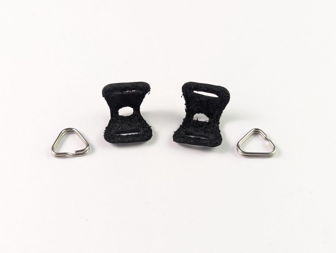 Rare Vintage Metallic Lugs Triangle Strap Mounts Leather Scratch ...