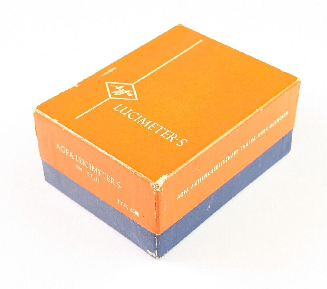 Vintage AGFA LUCIMETER-S Light Meter Exposure Meter in It's Original ...