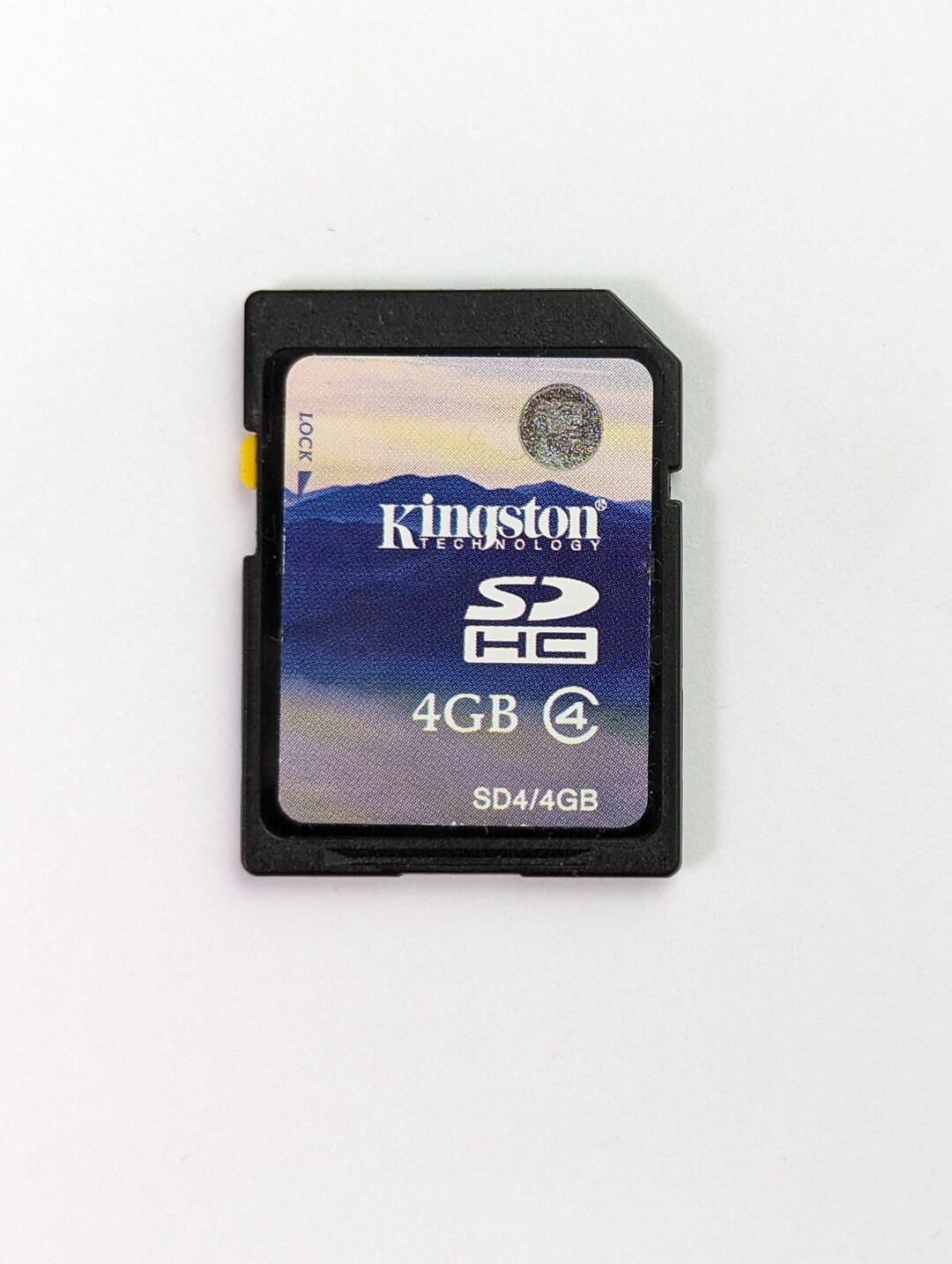 Vintage Kingston Secure Digital High Capacity SDHC 4GB Class 4 Made in ...