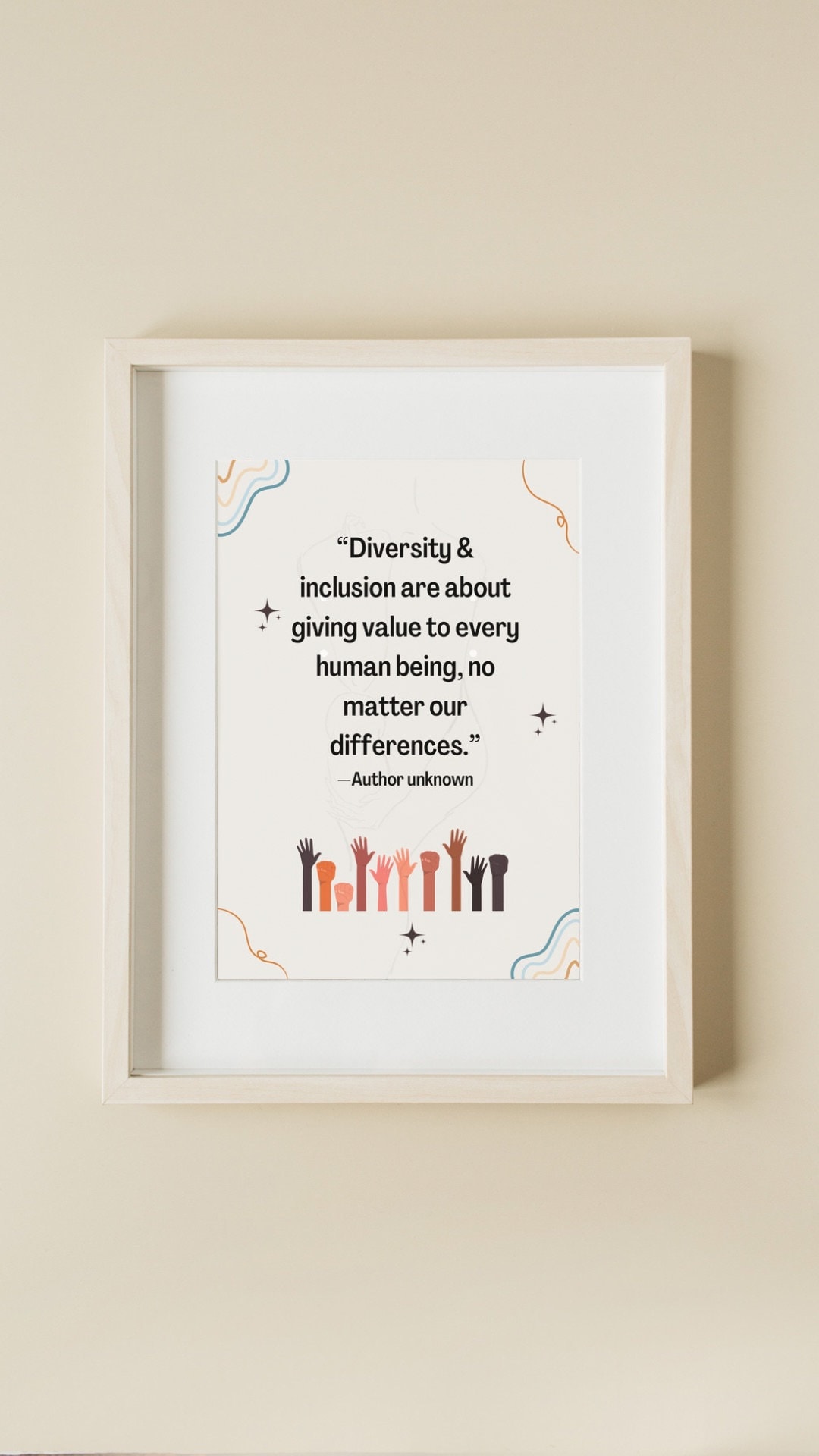 Diversity and Inclusion Quote, Diversity Mini Poster, Diversity Quote ...