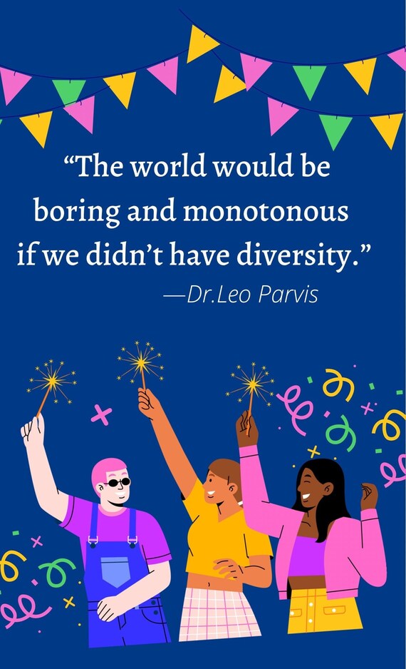 Diversity Mini Quote Poster Printable Digital Art Bulletin - Etsy