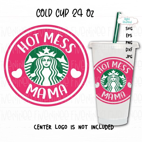 Hot Starbucks Cup Mom Svg - Etsy