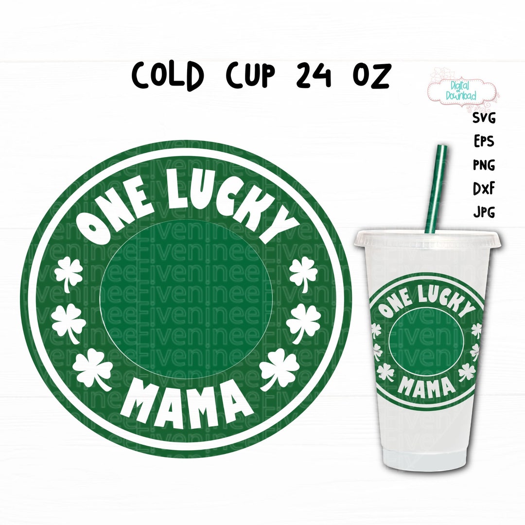 One Lucky Mama Cup Svg, St Patricks Day, Cup Ring Svg, Lucky St Patrick ...