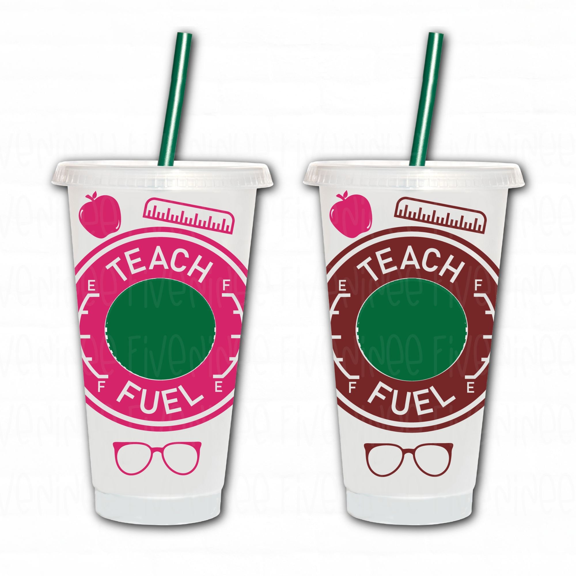 Teacher Fuel Cup Ring Svg, Full Wrap Cup Teacher Svg, Teacher Fuel ...