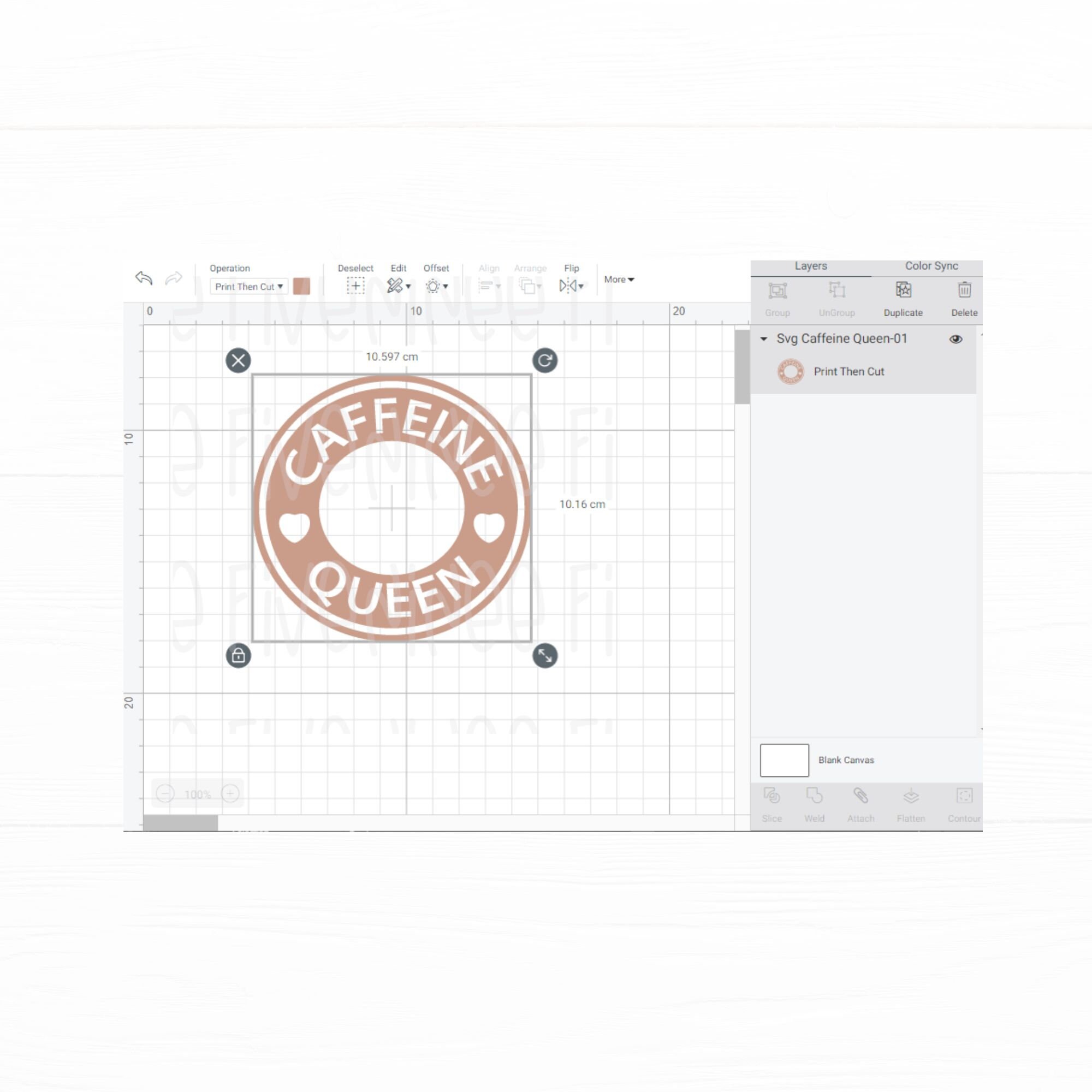 Caffeine Queen Cup Ring Svg, Queen Coffee Cold, Coffee Cup Ring Svg ...