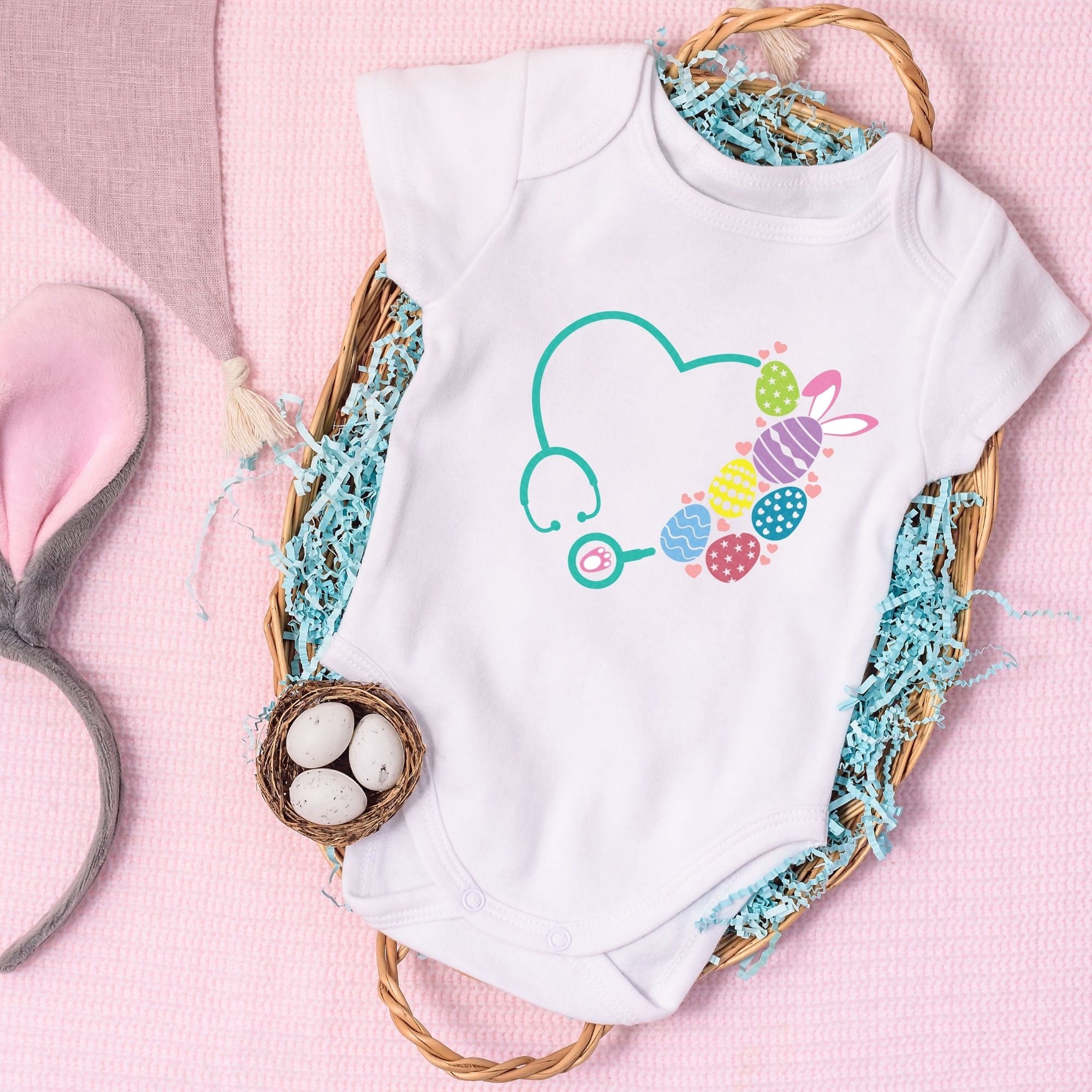 Easter Heart Stethoscope Svg, Nurse Easter Svg, Nurse Stethoscope Svg ...