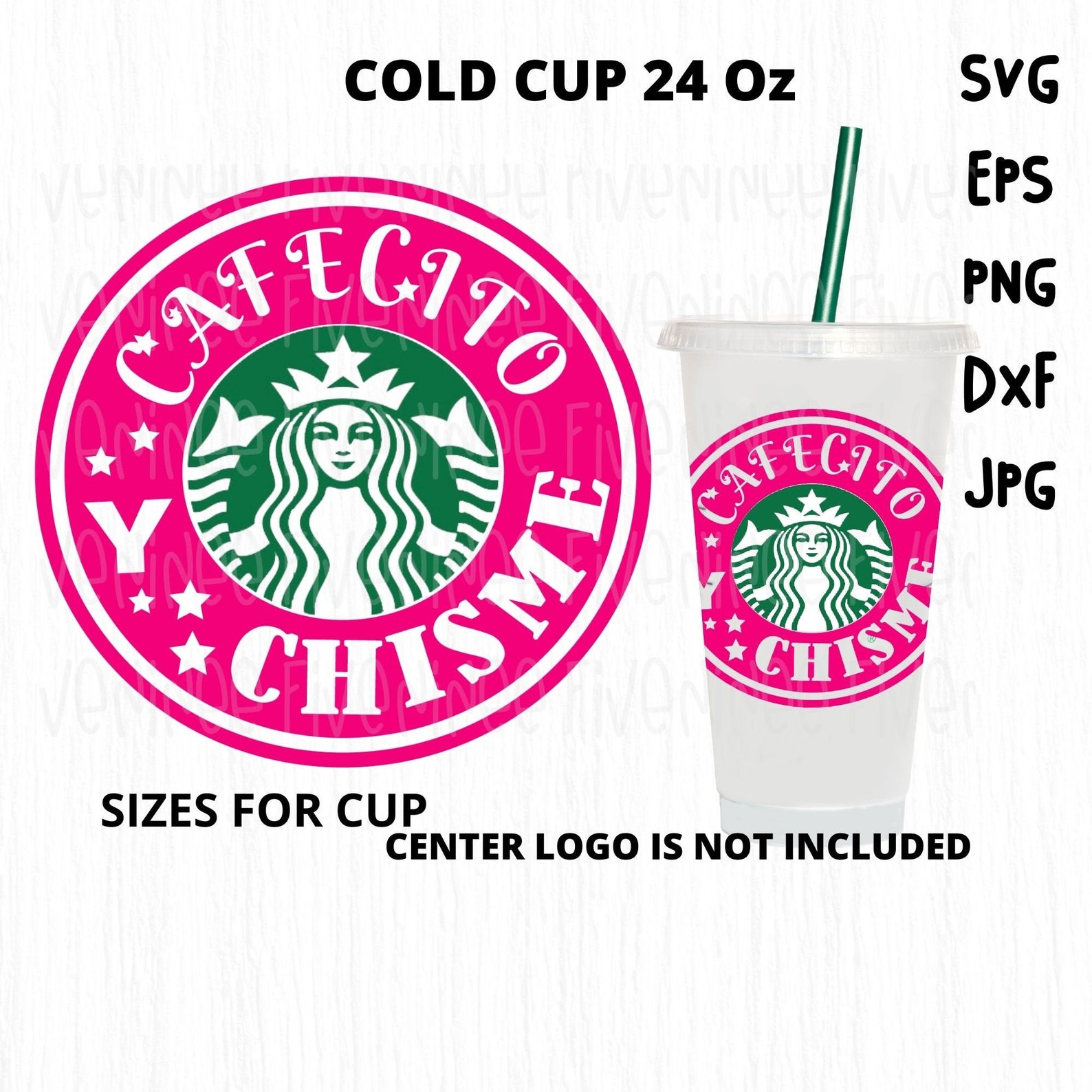 Cafecito Y Chisme Cup Svg Cafecito Chisme Cup Ring Svg Conchas
