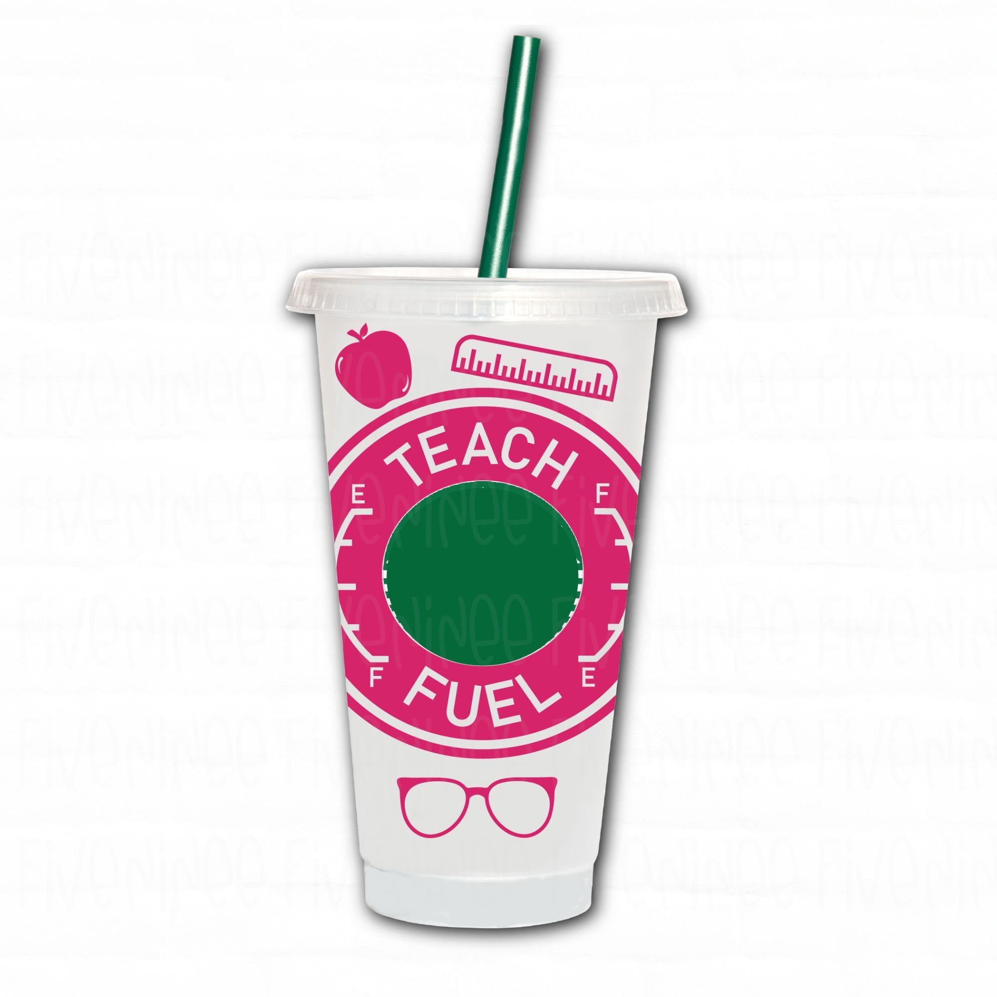 Teacher Fuel Cup Ring Svg, Full Wrap Cup Teacher Svg, Teacher Fuel ...