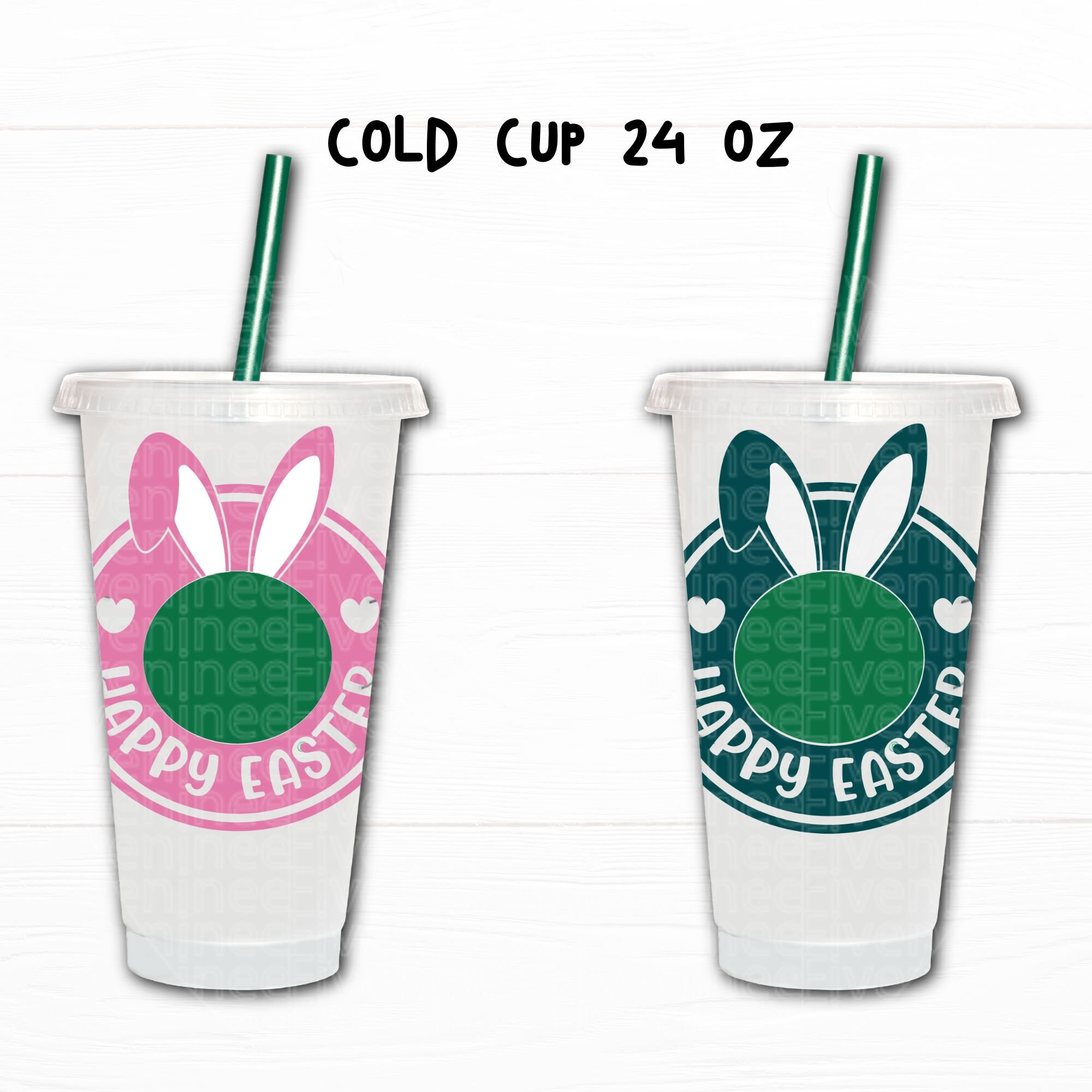 Happy Easter Cup Svg, Cup Ring Svg, Easter Rabbit Svg, Venti Cup Decal ...