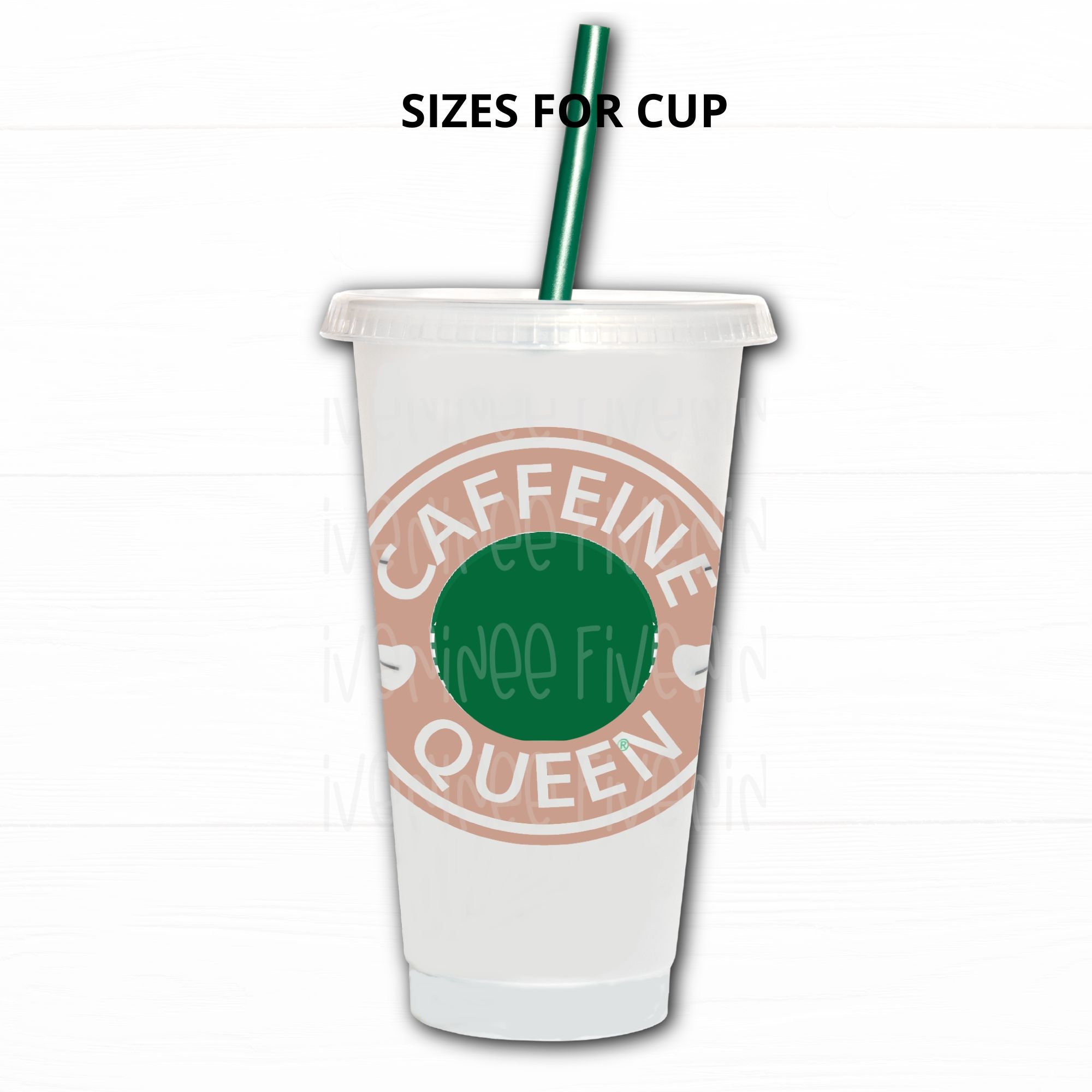 Caffeine Queen Cup Ring Svg, Queen Coffee Cold, Coffee Cup Ring Svg ...