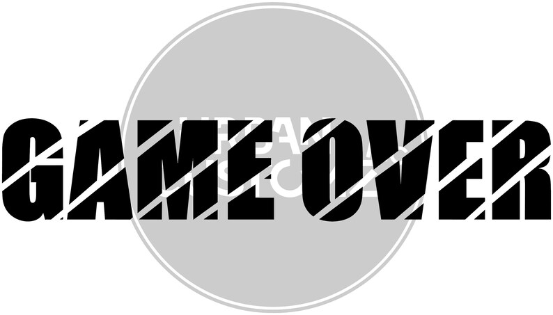 Game Over Console Gamer Sticker Decal | Etsy