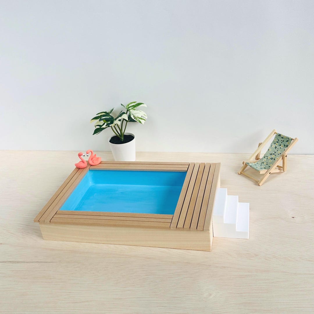 Dollhouse Swimming Pool for Maileg, Modern Scandinavian Style Miniature ...