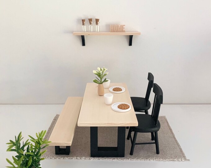 Miniature Kitchen 1 12 Scale Modern Kitchen for Dollhouse - Etsy